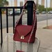 Handmade Dark Red Leather Bag, Box Inspired Thick Full Grain Leather ...