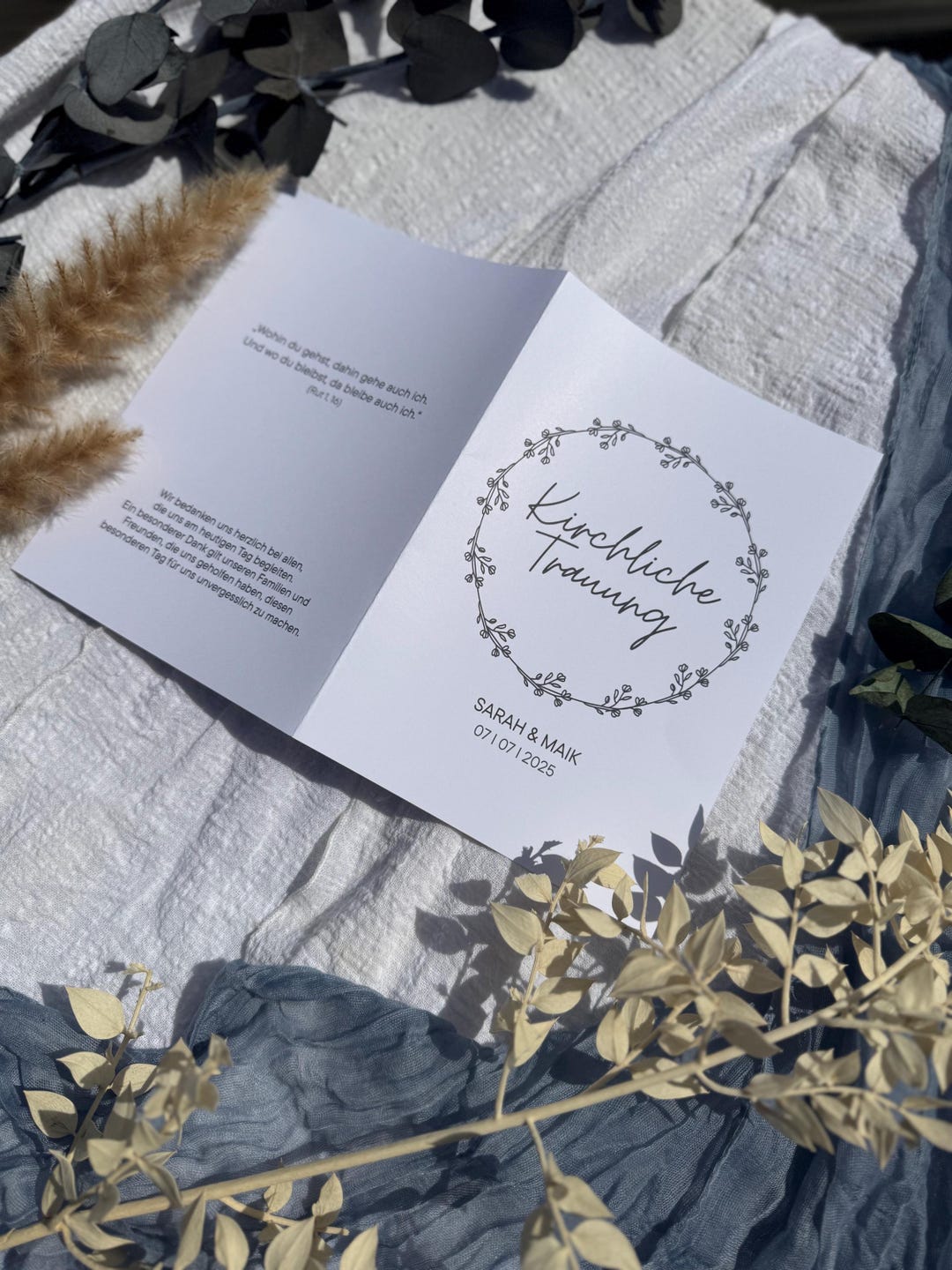 Church Booklet, Wedding Booklet, Wedding Booklet, Personalized, Free ...