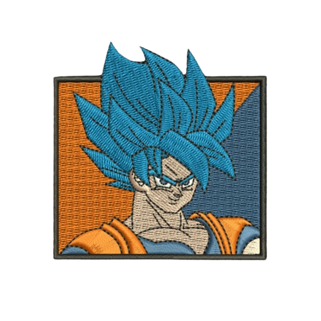 Anime Dragon Balls Embroidery Files, Goku Anime Design File, Super ...