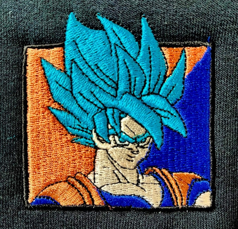 Anime Dragon Balls Embroidery Files, Goku Anime Design File, Super ...