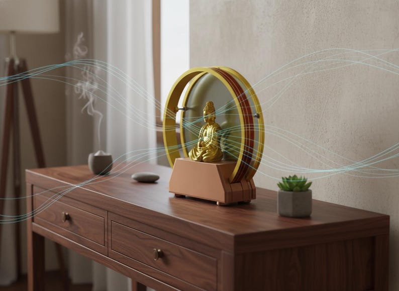 EMF Energy Harvester Sculpture, Passive Field Noise Purifier ...