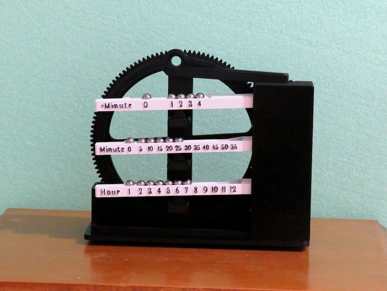 Rolling Ball Clock, Kinetic Time Machine, Automaton, Handmade Desk ...