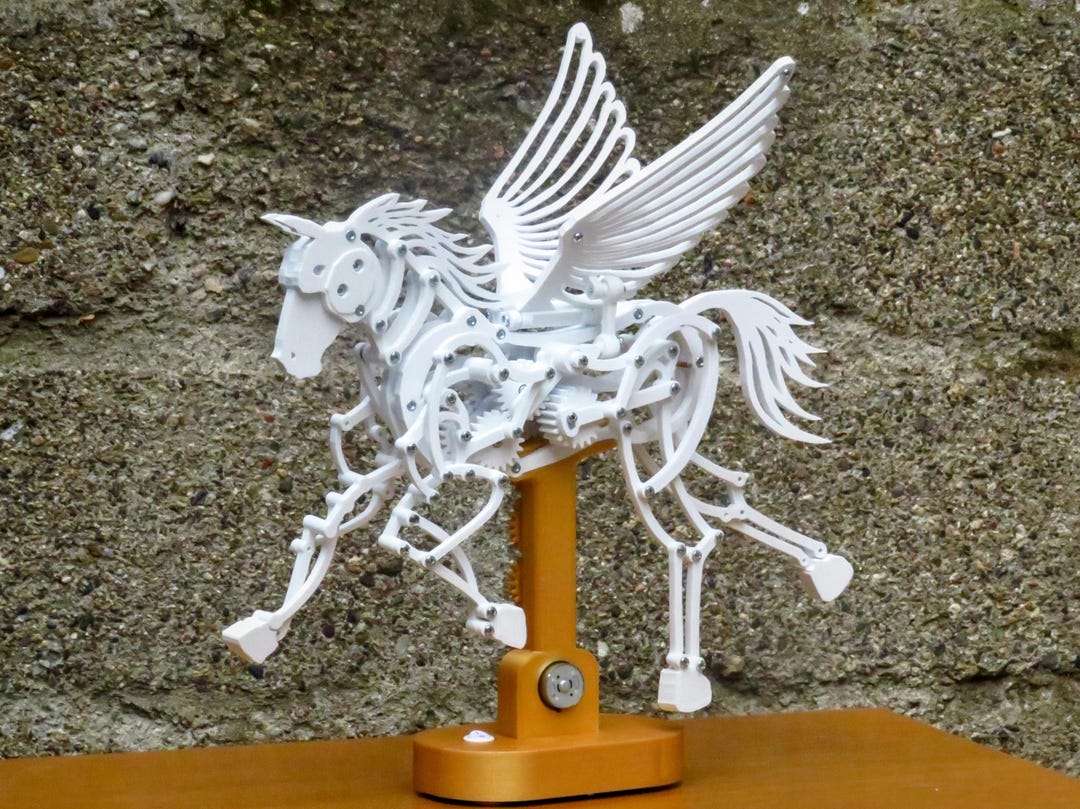 Pegasus Kinetic Horse Automaton, Steampunk Kinetik Horse Sculpture ...