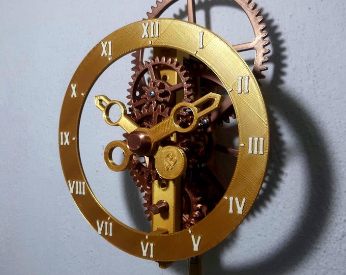 Antique Lux Clock Animated Blue Bird Feeding Babies Pendulum Clock ...