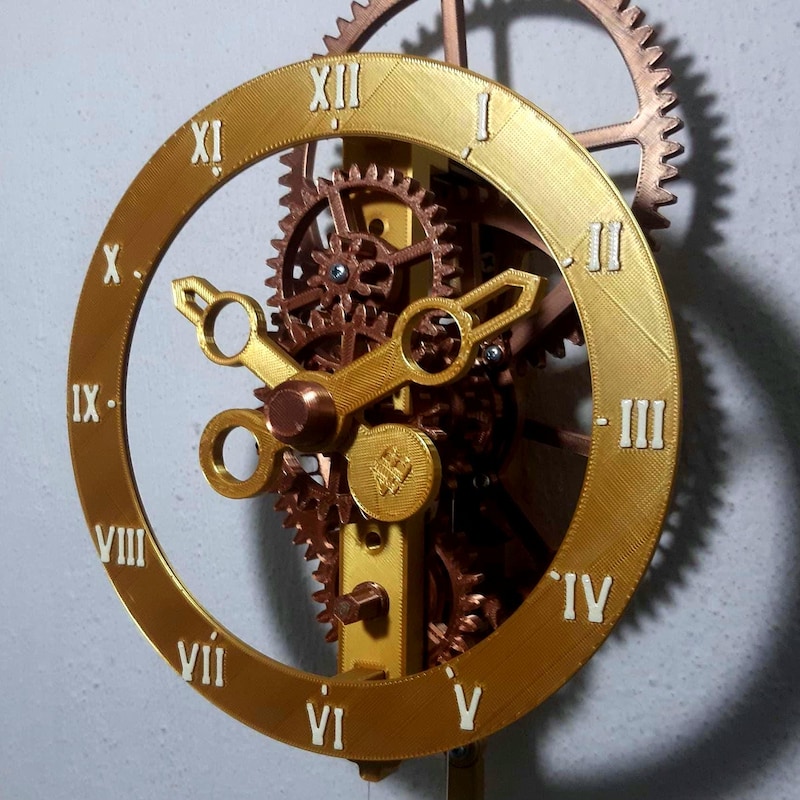 Wooden Gear Clock Kit - Etsy