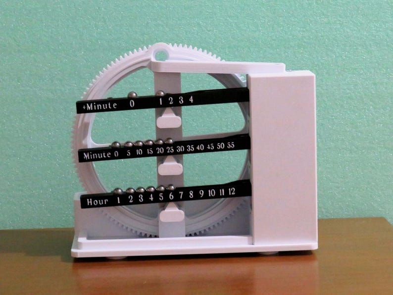 Motion Marble Ball Clock – Handmade Kinetic Steampunk Desk Clock ...