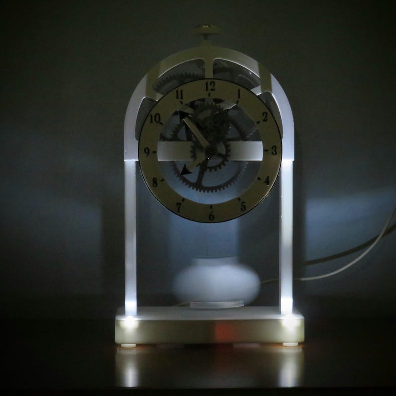 Kinetic Gear Clock: Customizable Desk & Wall Decor With LED - Etsy
