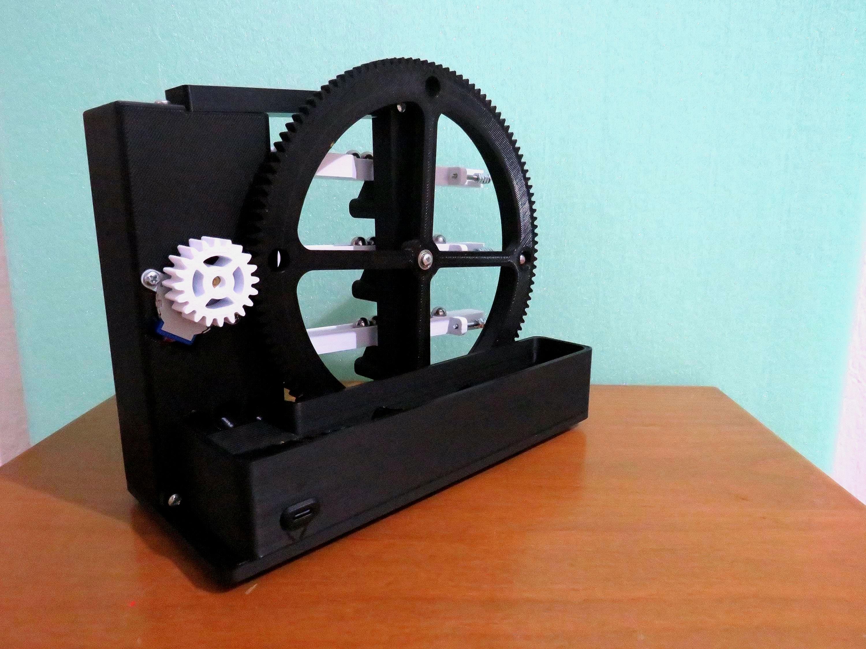 Rolling Ball Clock, Kinetic Time Machine, Automaton, Handmade Desk ...