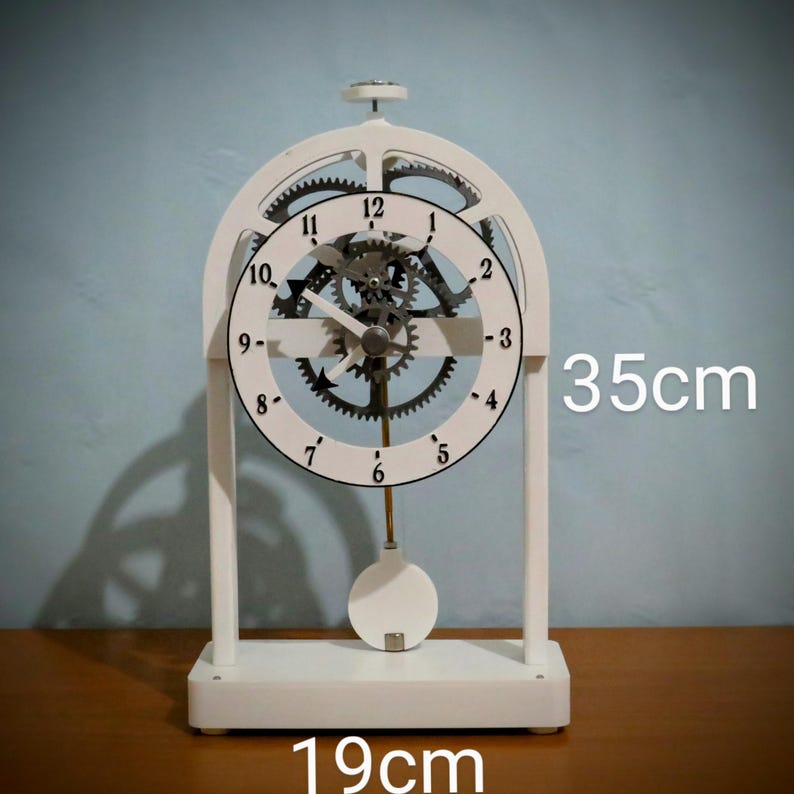 Kinetic Gear Clock: Customizable Desk & Wall Decor With LED - Etsy