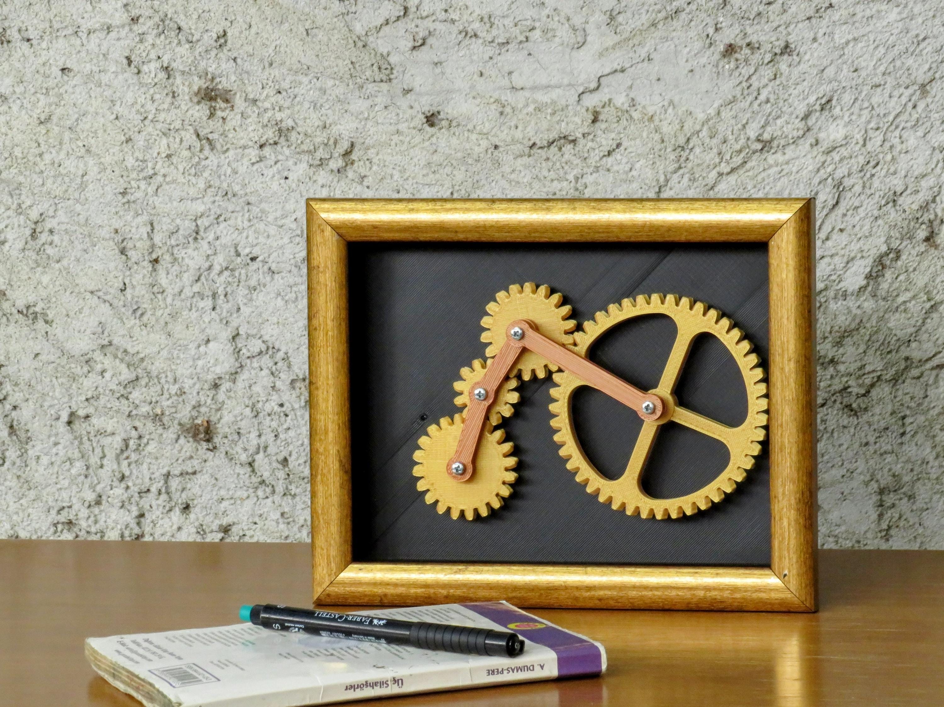 Kinetic Frame Art, Moving Gears, and a Hypnotizing Effect, a Great Look ...