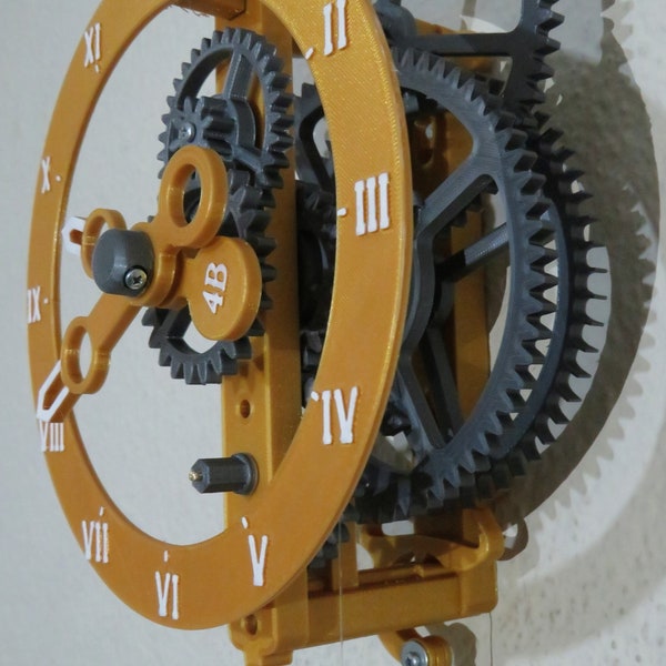 Wooden Gear Clock Kit - Etsy