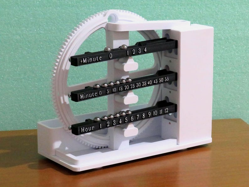 Motion Marble Ball Clock – Handmade Kinetic Steampunk Desk Clock ...