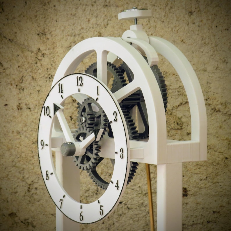 Kinetic Gear Clock: Customizable Desk & Wall Decor With LED - Etsy