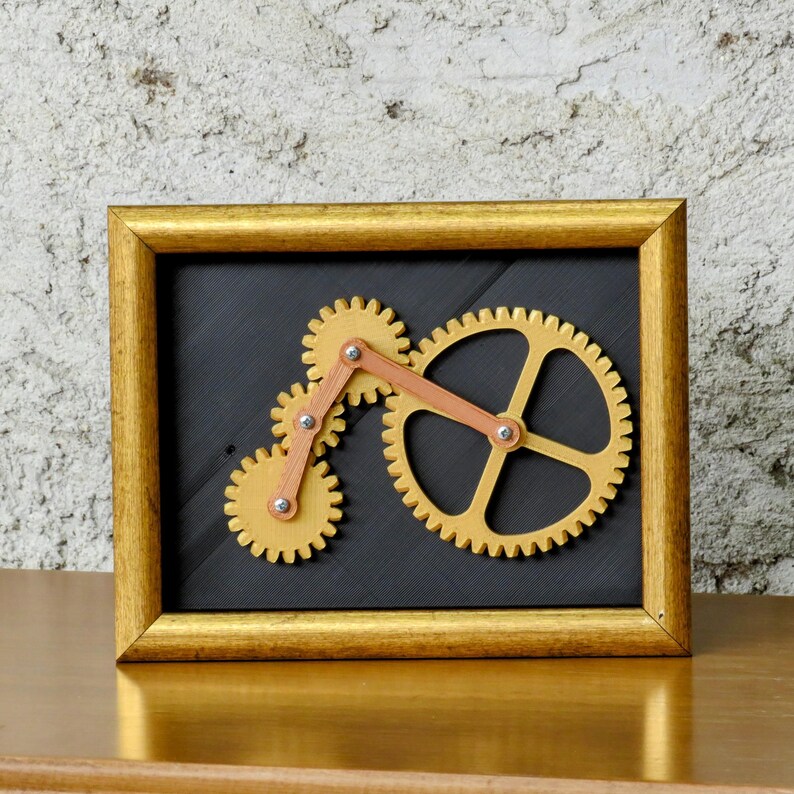 Kinetic Frame Art, Moving Gears, and a Hypnotizing Effect, a Great Look ...