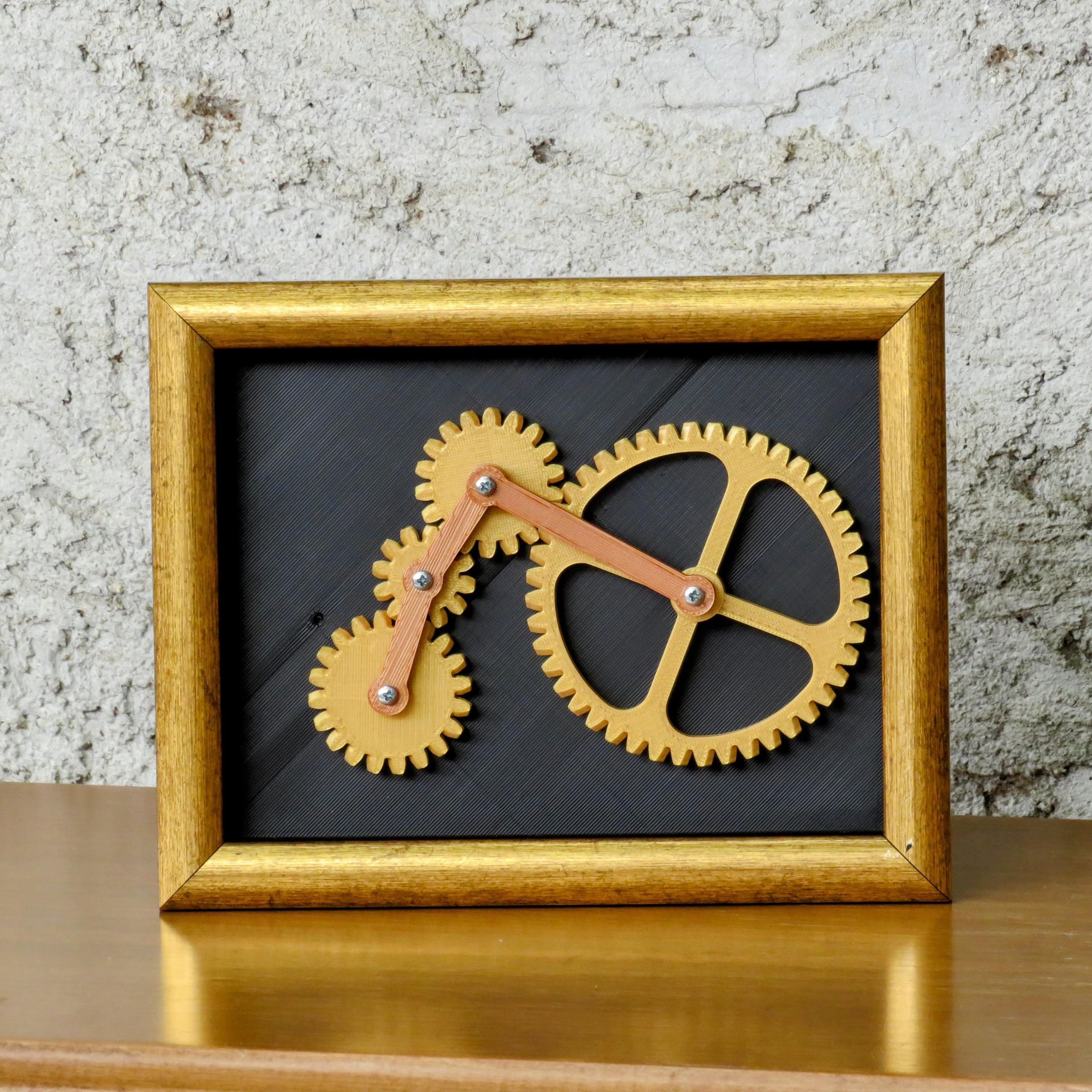 Kinetic Frame Art, Moving Gears, and a Hypnotizing Effect, a Great Look ...