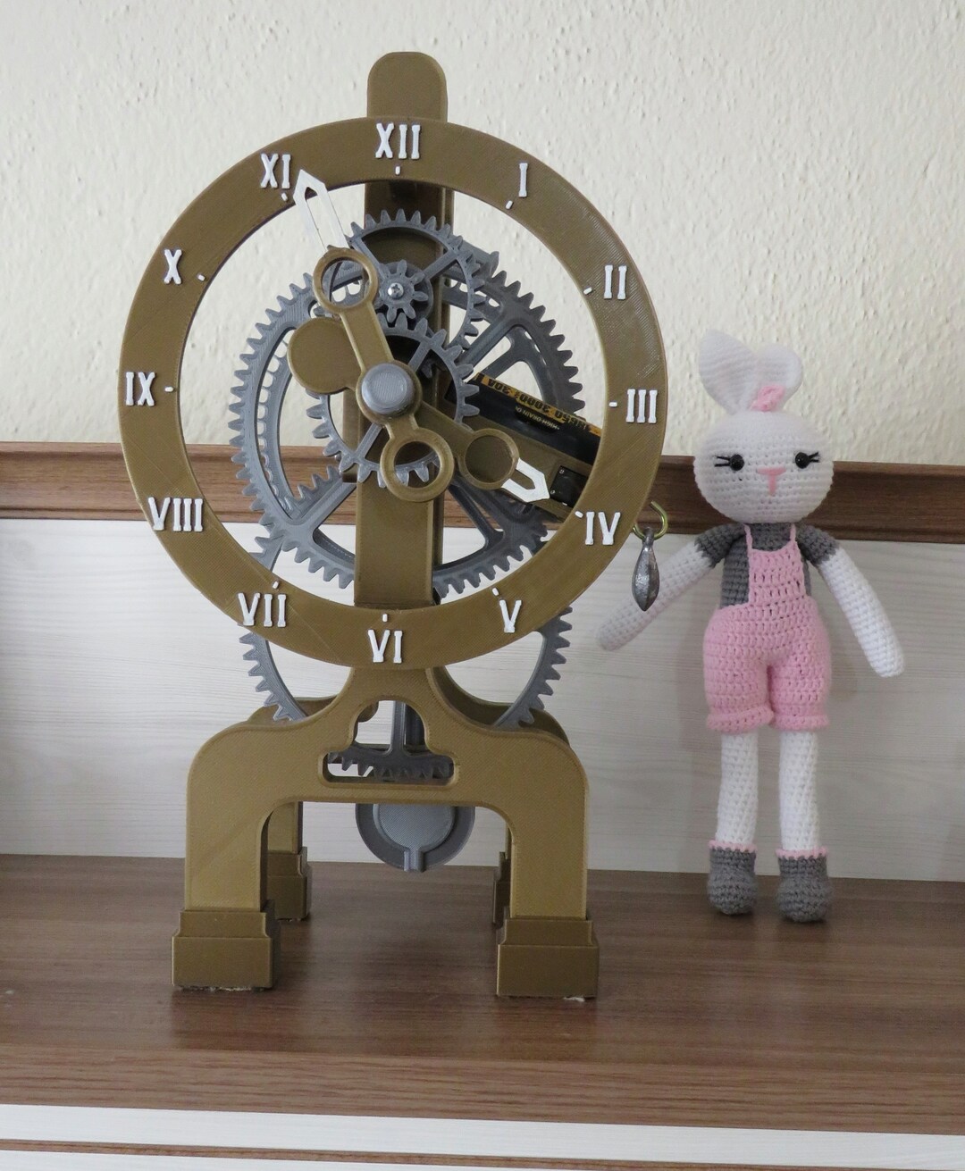 Clock, Gear Clock, Mechanical Clock, 3d Print Clock, Mechanizm Clock ...