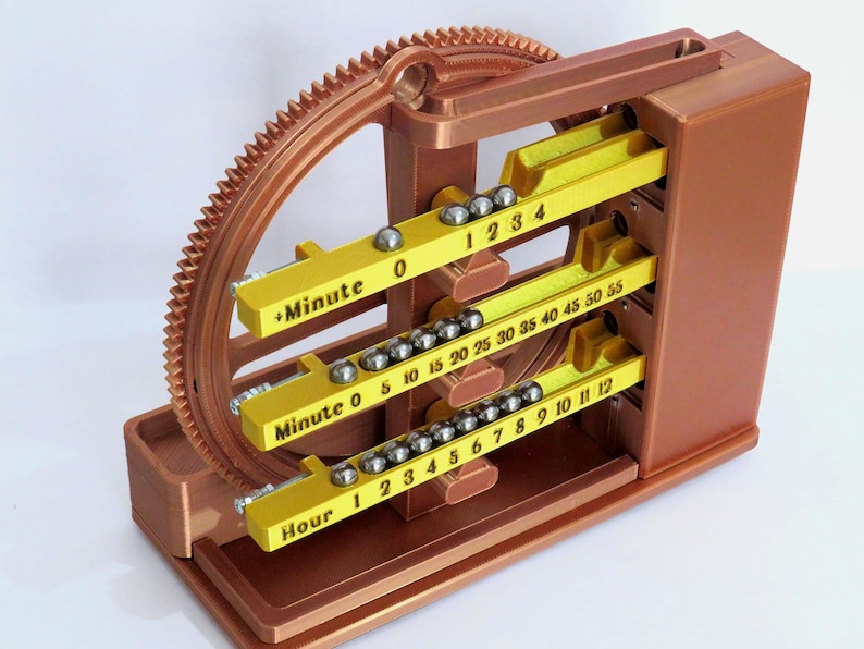 Kinetic Ball Bearing Clock: Mechanical Timepiece - Etsy UK
