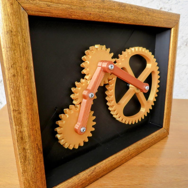 Kinetic Frame Art, Moving Gears, and a Hypnotizing Effect, a Great Look ...