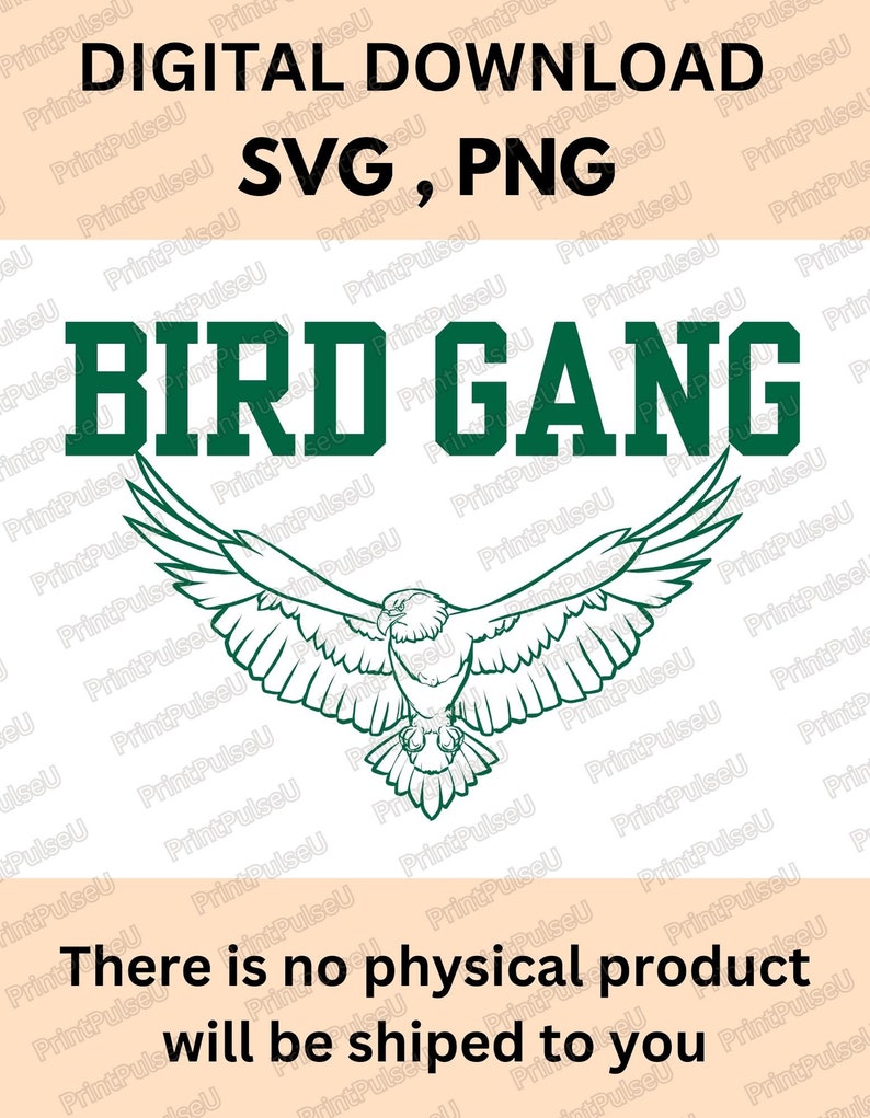 Bird Gang Eagles SVG/PNG Philly Football Retro Philadelphia Eagles ...