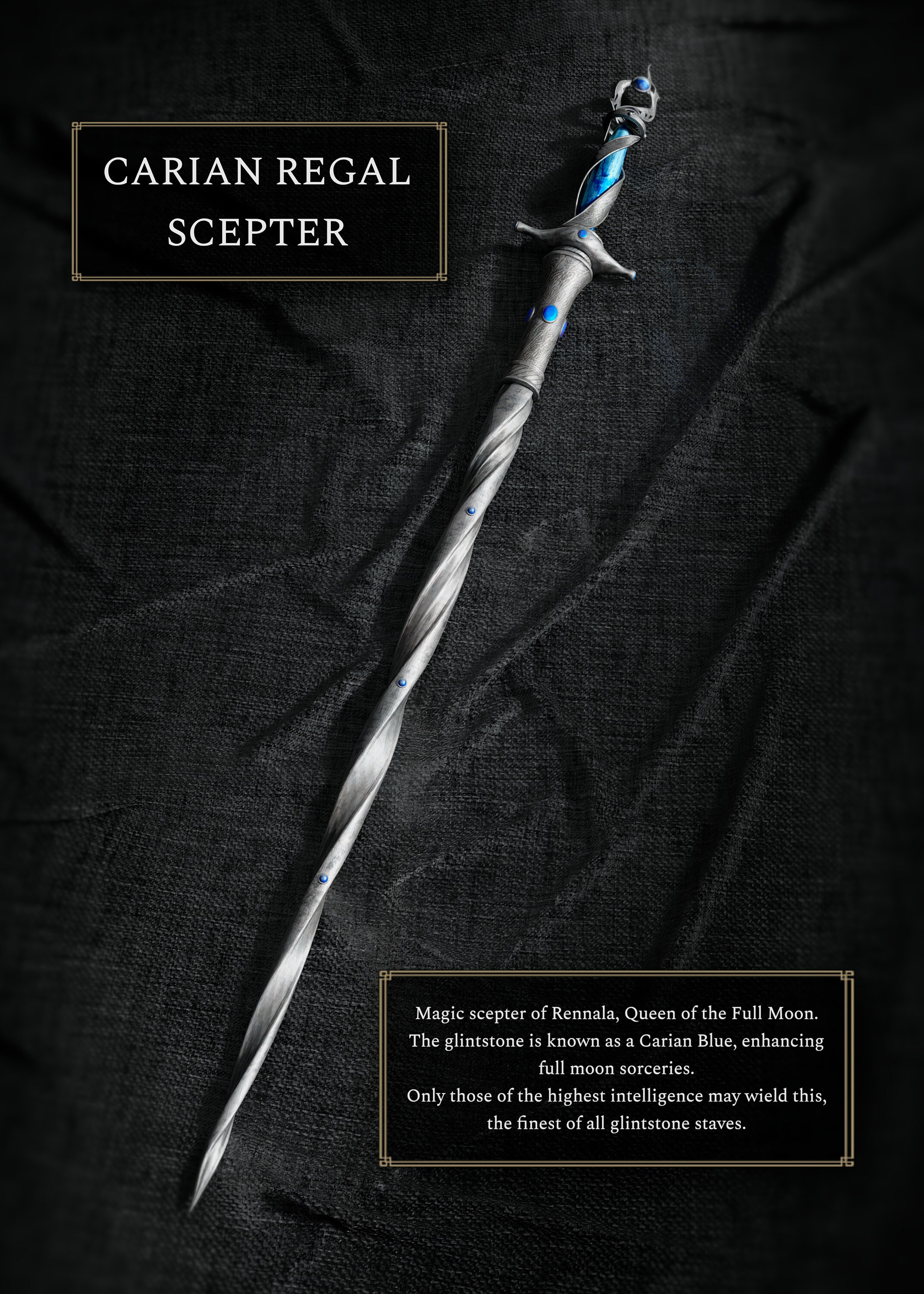 Elden Ring Carian Regal Scepter Poster - Etsy