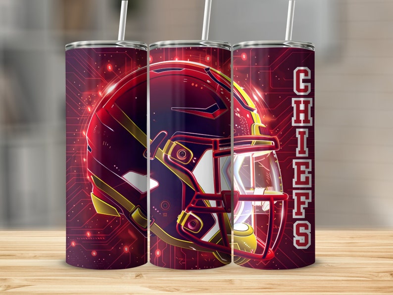 Chief 20oz Skinny Tumbler Wrap PNG, Sport 20oz Tumbler PNG, Mascot ...
