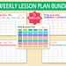 Weekly Lesson Plan Template, 5 Pg BUNDLE, Teacher Lesson Planner ...