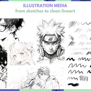 Procreate Brushes: Ultimate Anime and Manga Collection, 3500+ Brushes ...