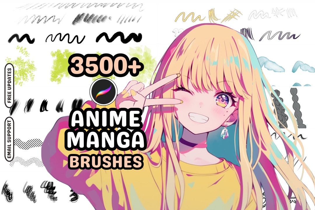 Procreate Brushes: Ultimate Anime and Manga Collection, 3500+ Brushes ...