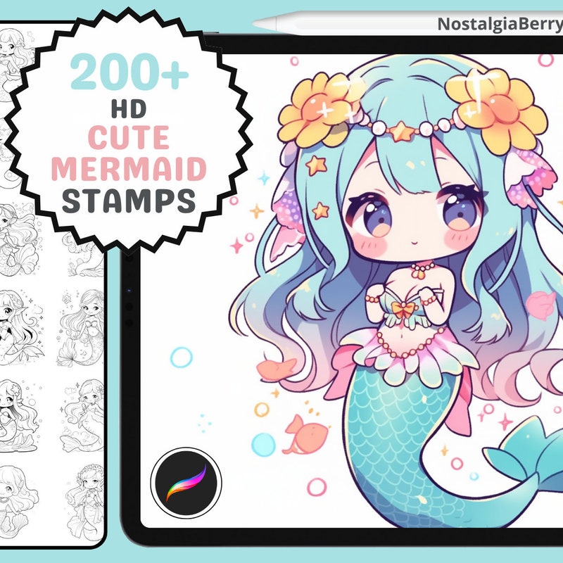Procreate Chibi Stamps - Etsy