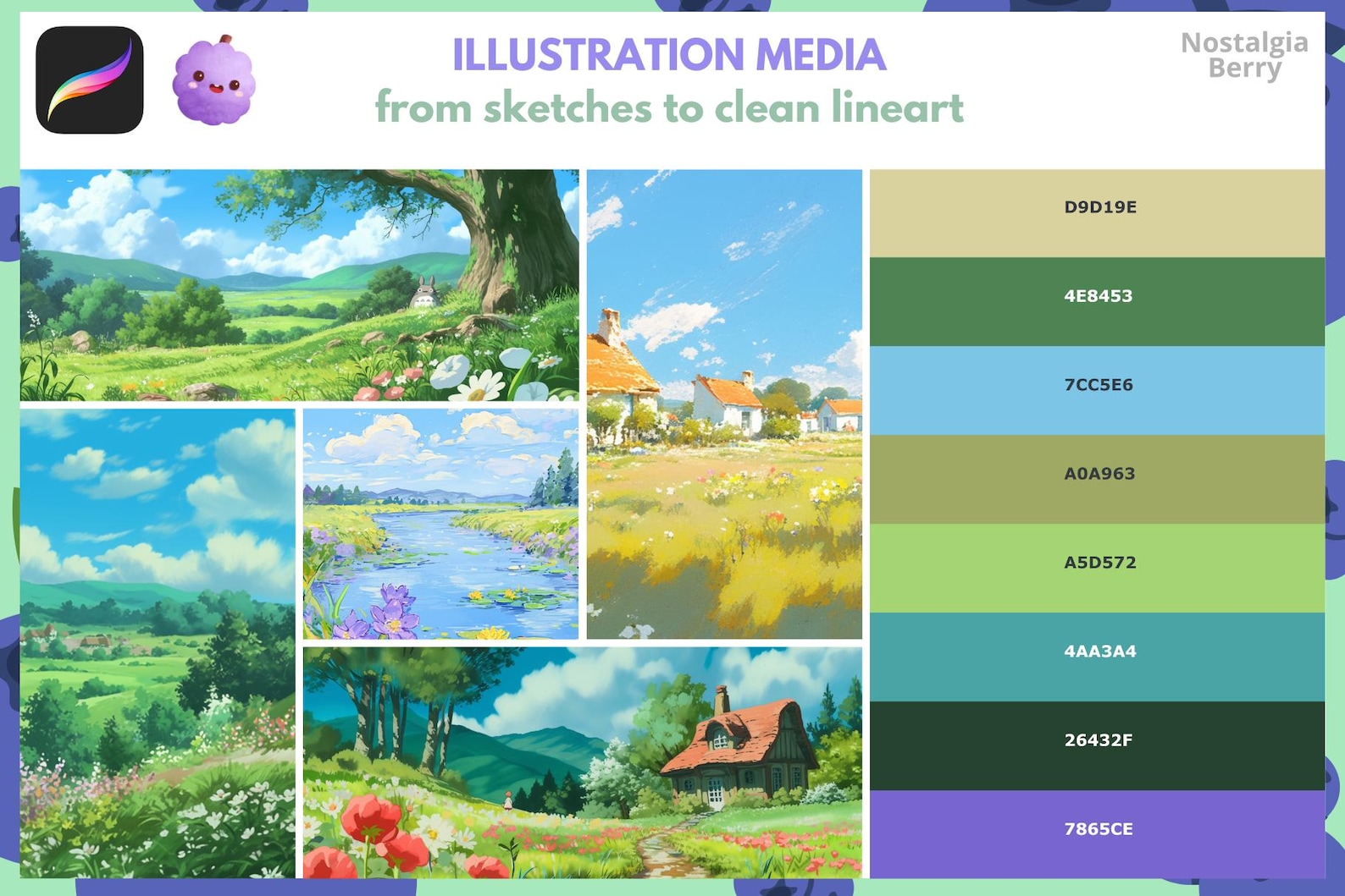 Procreate Swatches: 250+ Color Palette Bundle, 7000+ Colors for Anime ...