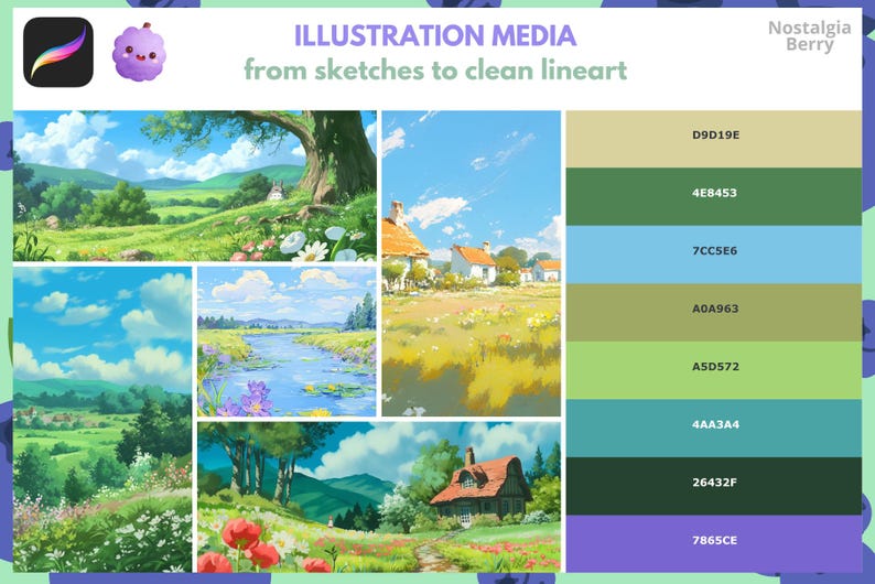 Procreate Swatches: 250+ Color Palette Bundle, 7000+ Colors for Anime ...
