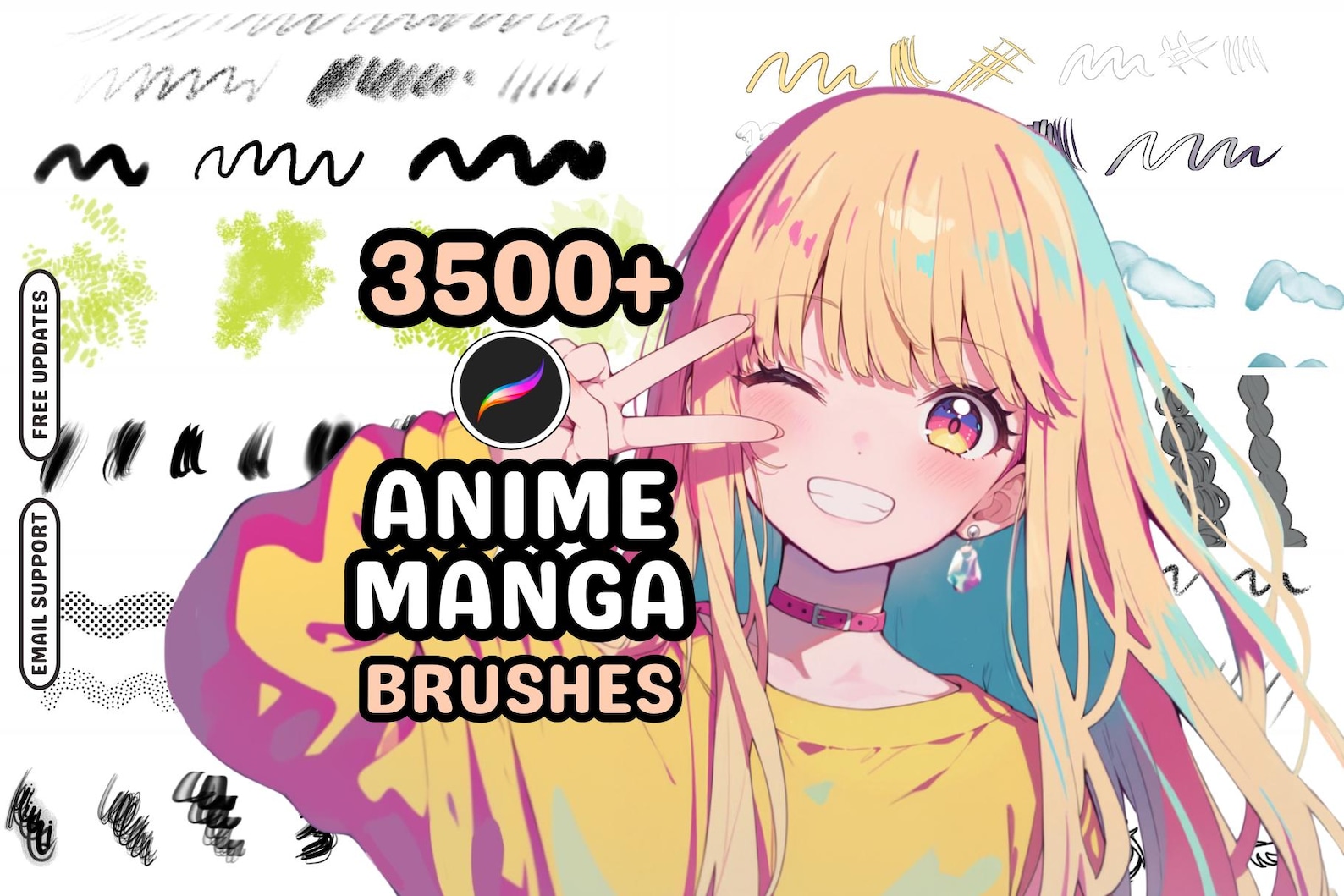 Procreate Brushes: Ultimate Anime and Manga Collection, 3500+ Brushes ...