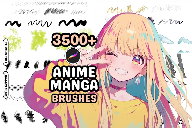 Procreate Brushes: Ultimate Anime and Manga Collection, 3500+ Brushes ...