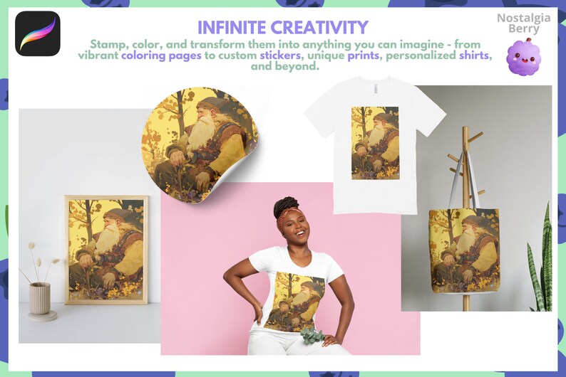 Procreate Stamps & Brushes: Dwarven Forge, 200 Lineart Stamps and ...