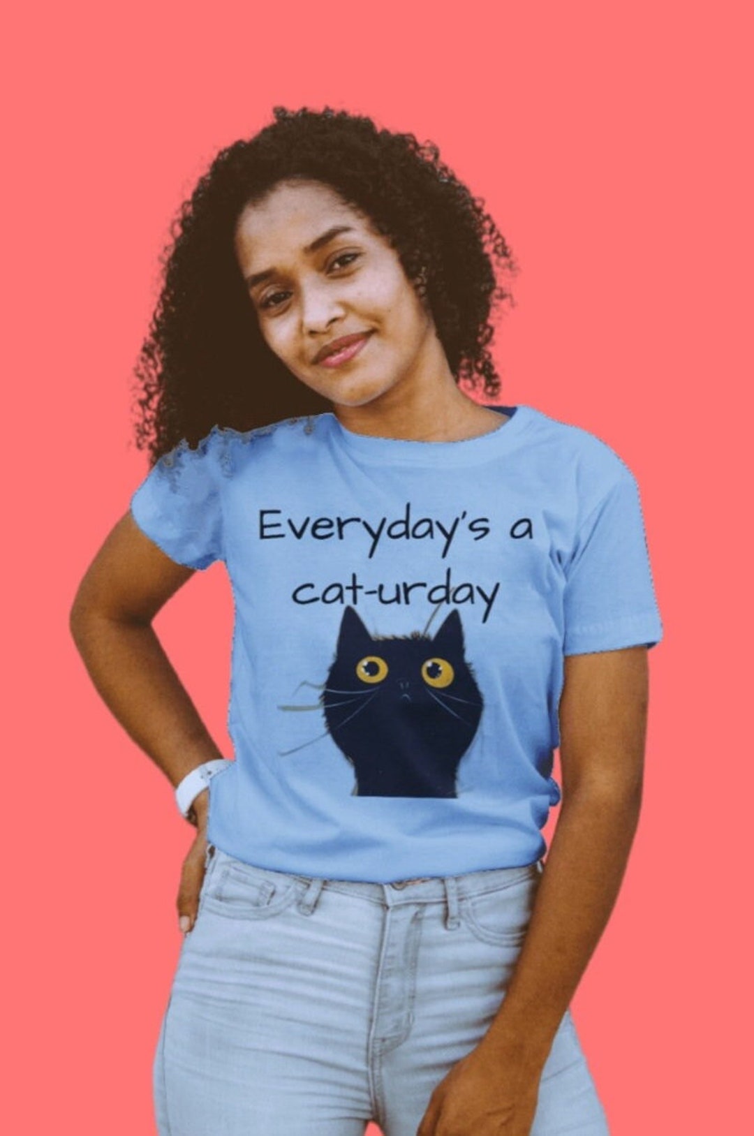 Everyday's a Cat-urday, Cat T-shirt, Cute Cat Shirt, Cat Lover Shirt ...