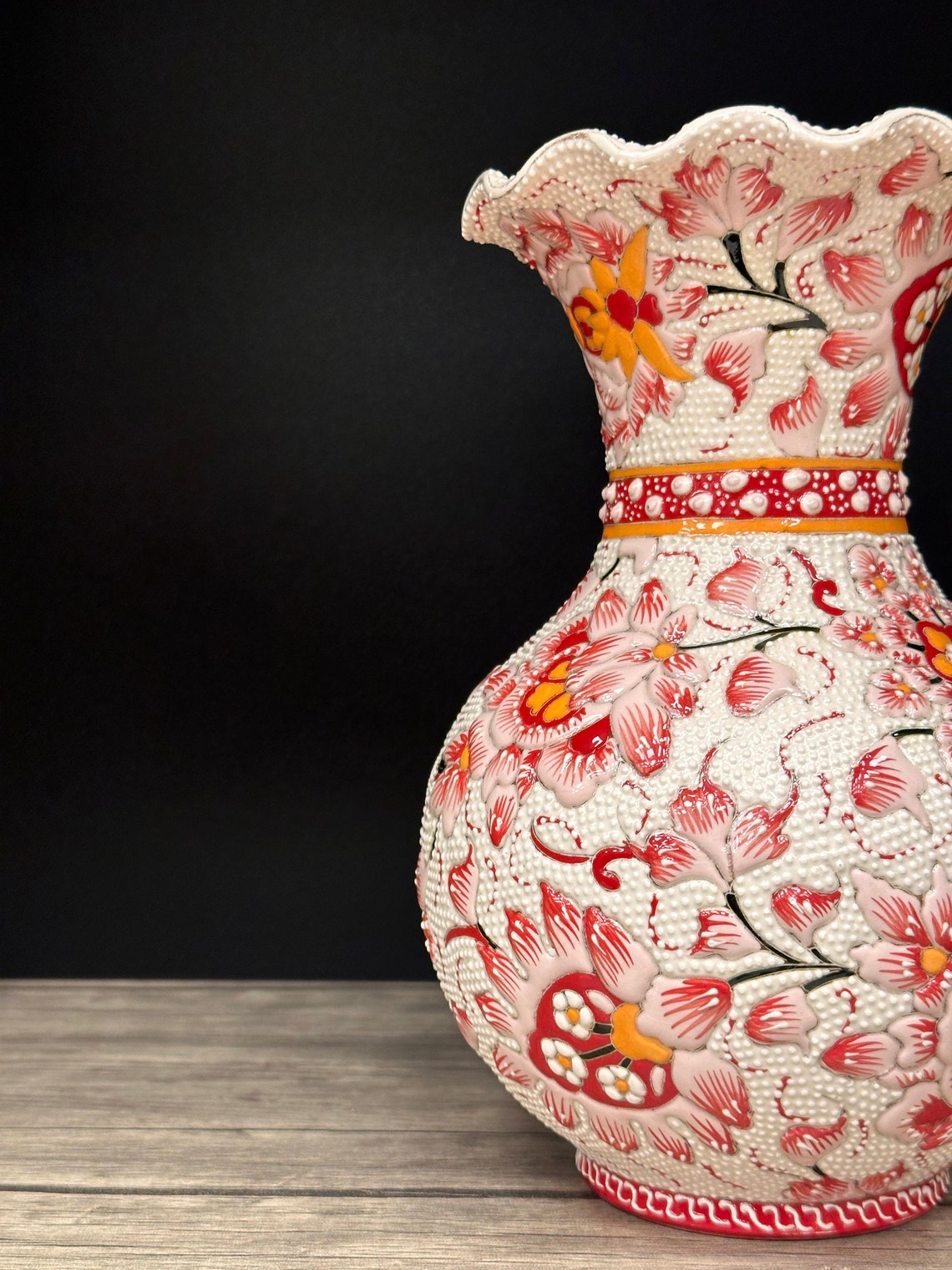 Vase Ceramic, Turkish Ceramic, Traditional Ceramic, Tile Vase, Handmade ...