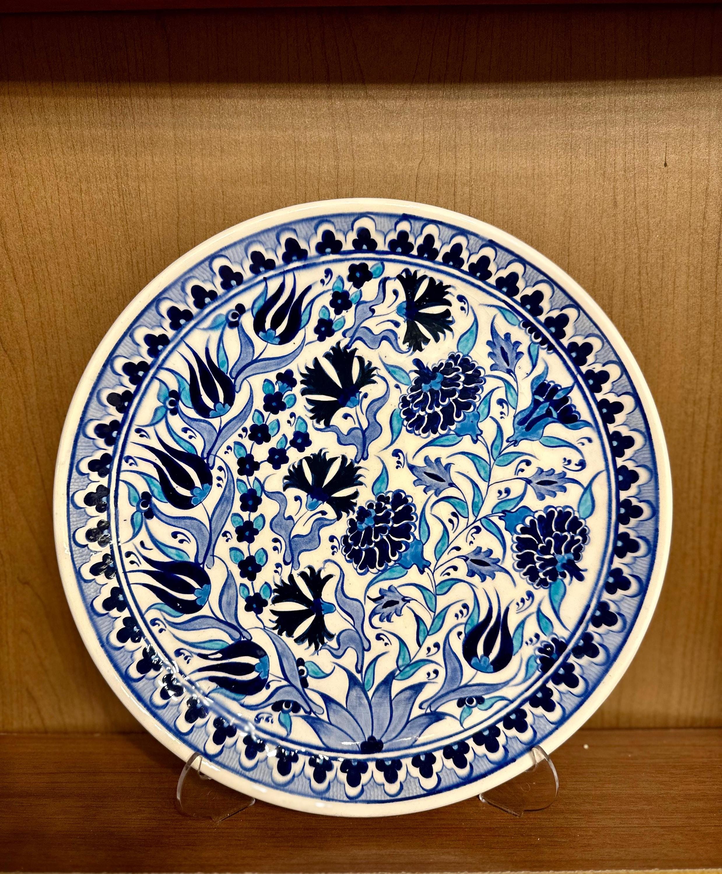 Turkish Tile Art,turkish Tile, Handmade Turkish Ceramic Plate 12''/30cm ...
