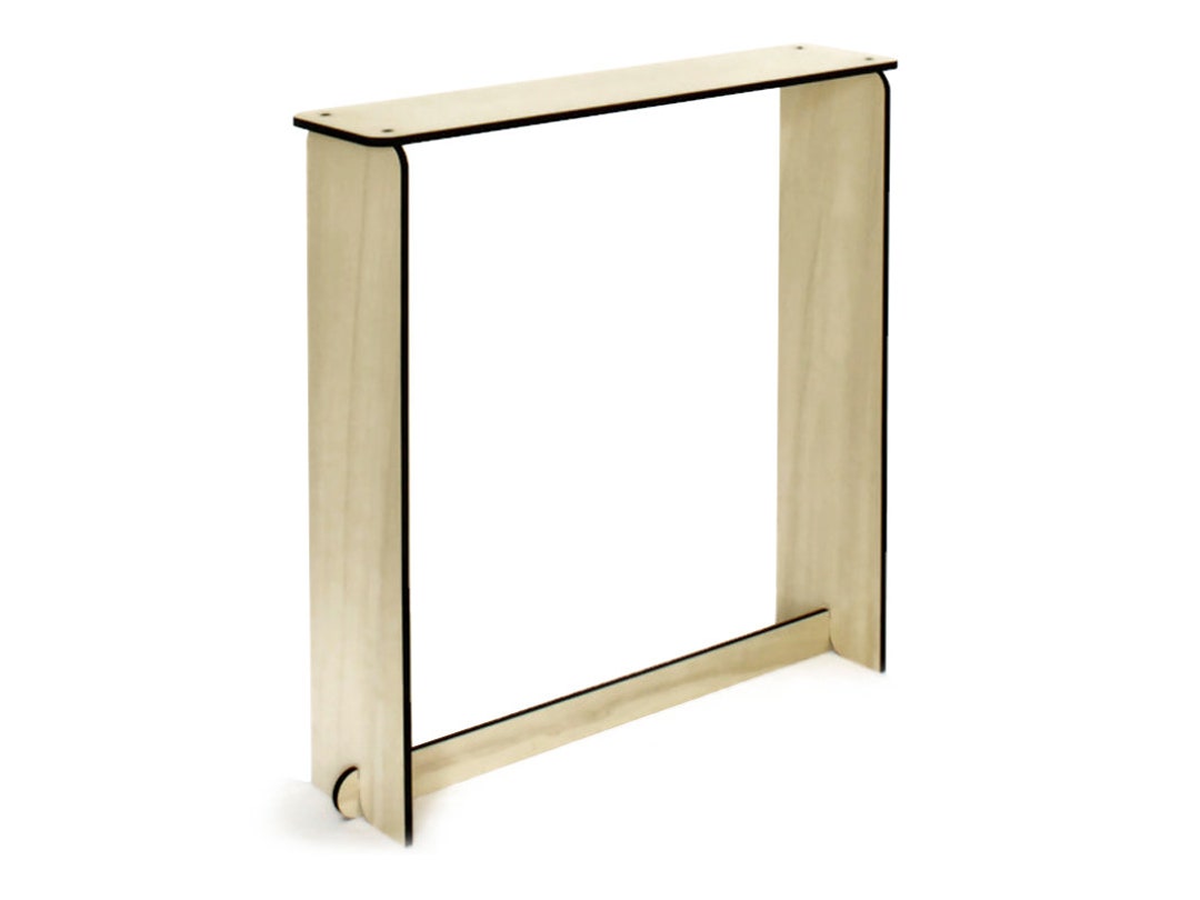 Minimalist Laser Cut Wood Console Table Slim Design, No Lower Shelf ...