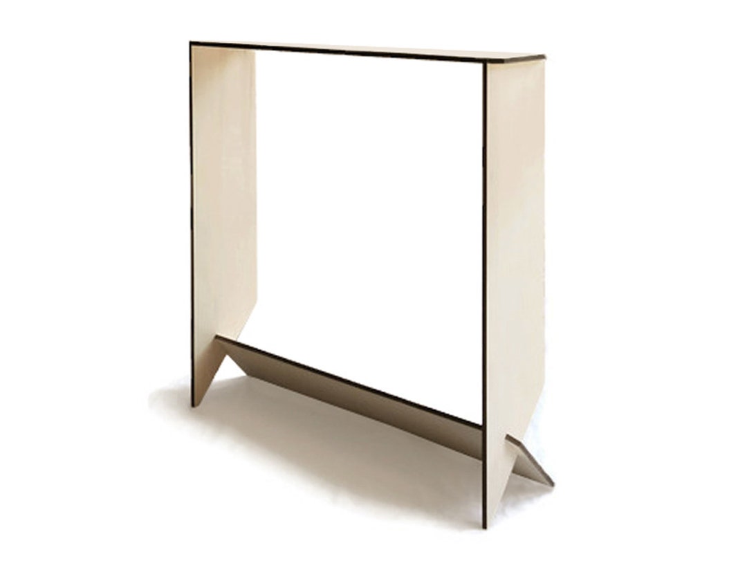 Slim Laser Cut Wood Console Table Ideal for Hallways, Behind Sofas, and ...