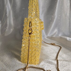 Crystal Yellow Handmade Beaded Bag - Etsy