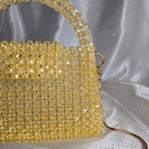 Crystal Yellow Handmade Beaded Bag - Etsy