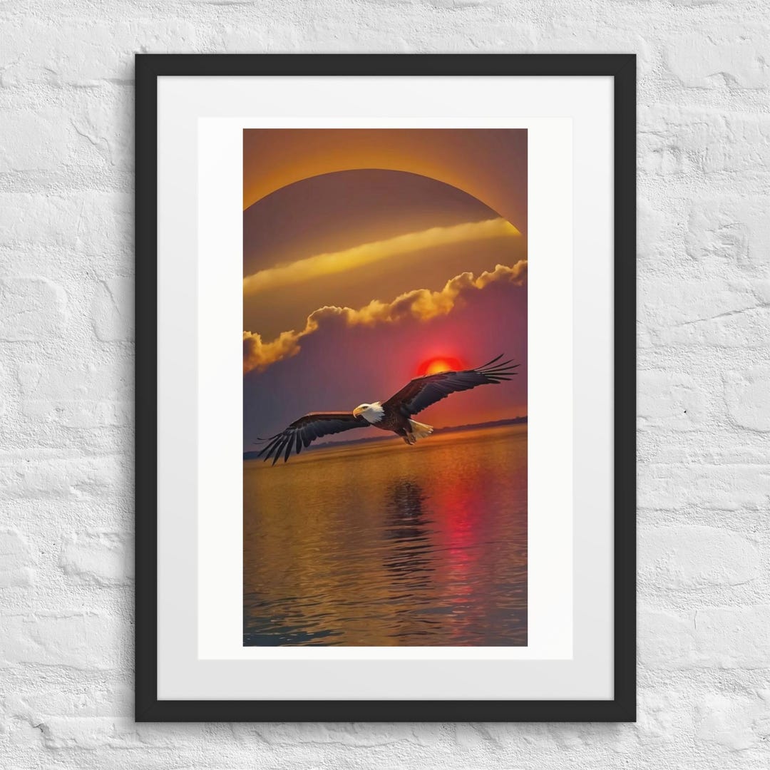 Wall Decor Soaring Eagle, Office Decor Prints, Gift for Anyone - Etsy
