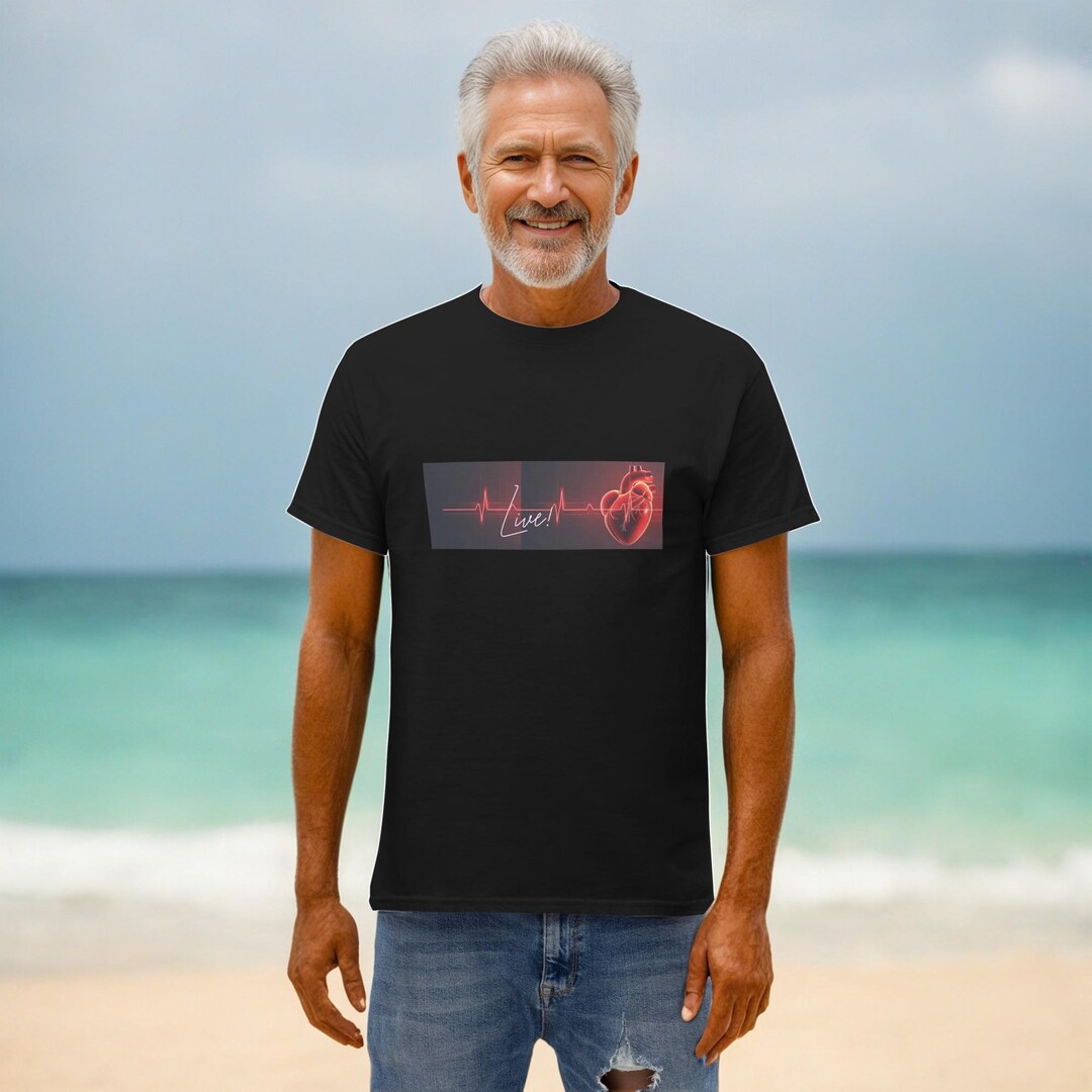 Heart Beat Shirt, Live Tee, Rhythm, Men and Women Tshirt, - Etsy