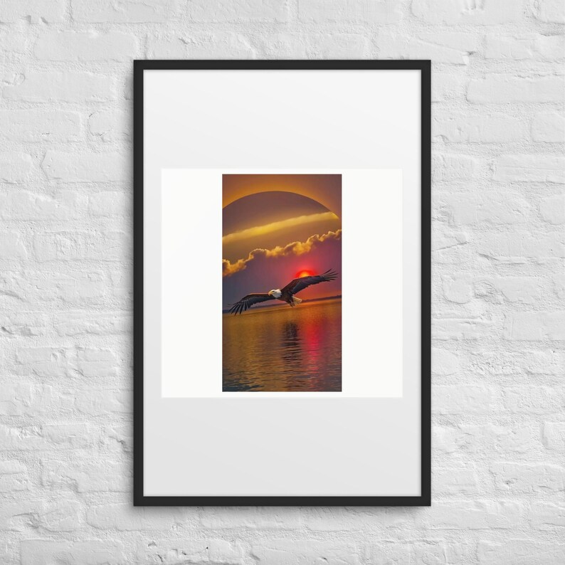 Wall Decor Soaring Eagle, Office Decor Prints, Gift for Anyone - Etsy