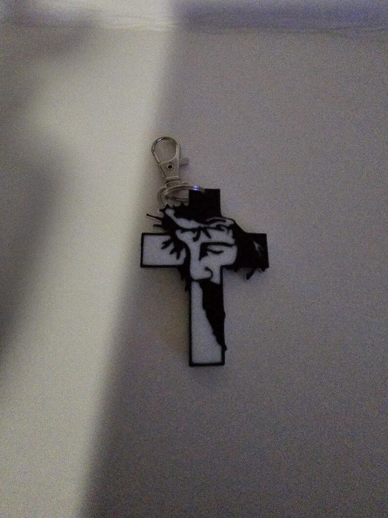 Jesus Double Sided Key Chain - Etsy