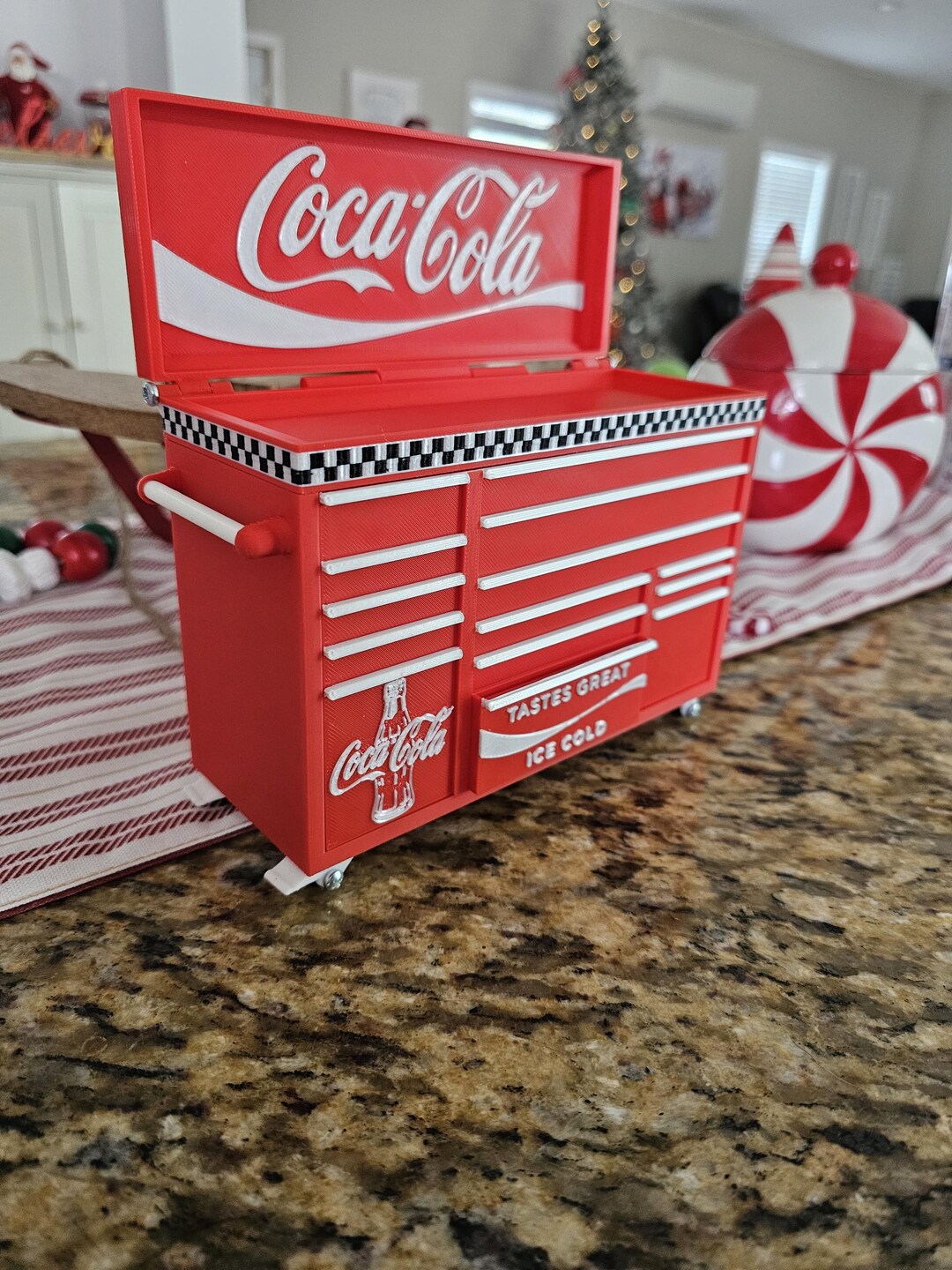 3d-printed Coca-cola Roll Cart Replica | Unique Christmas Collectible ...