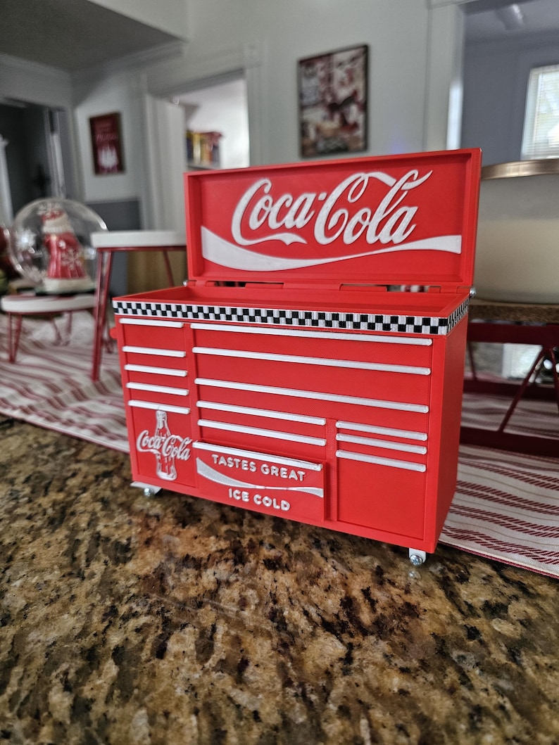 3d-printed Coca-cola Roll Cart Replica | Unique Christmas Collectible ...