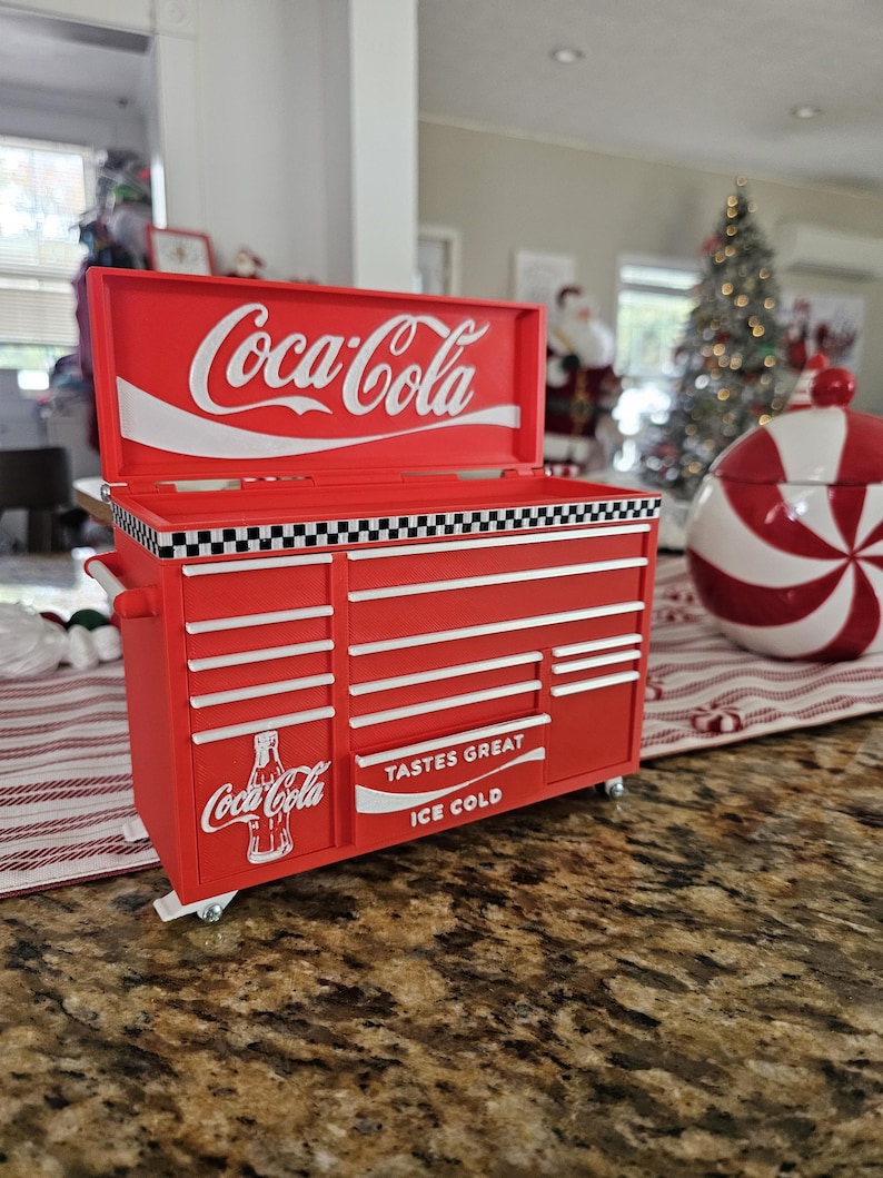 3d-printed Coca-cola Roll Cart Replica | Unique Christmas Collectible ...