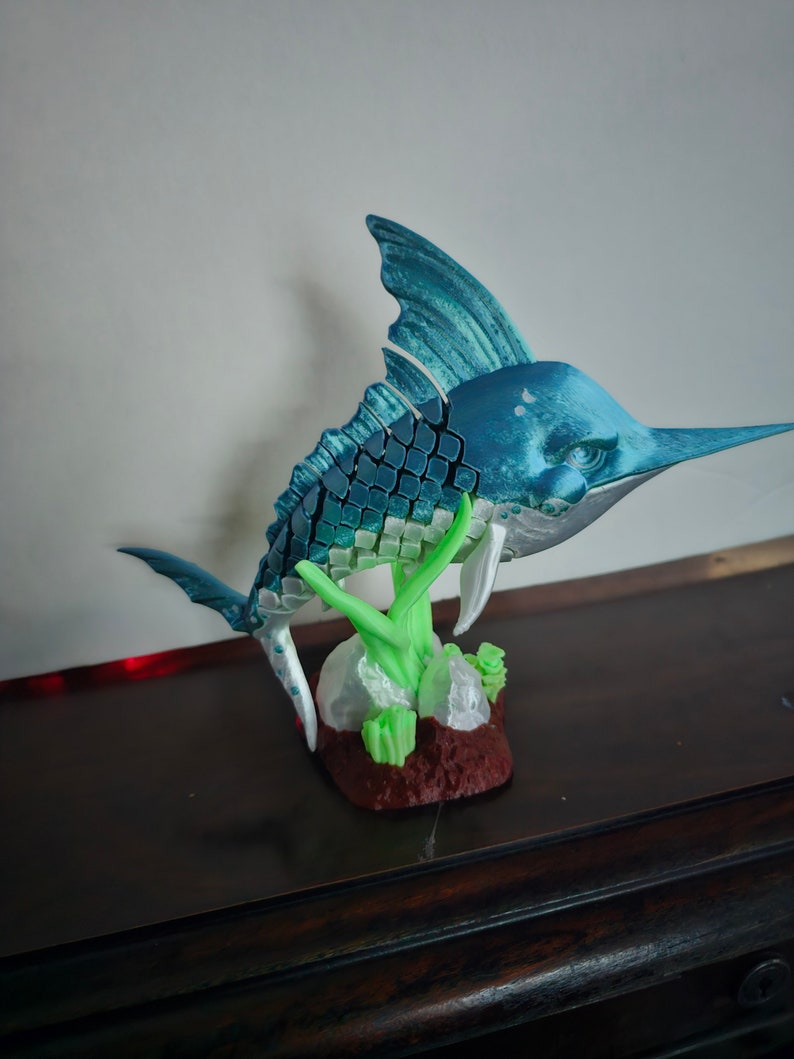 Marvin the Marlin Articulated Marlin - Etsy