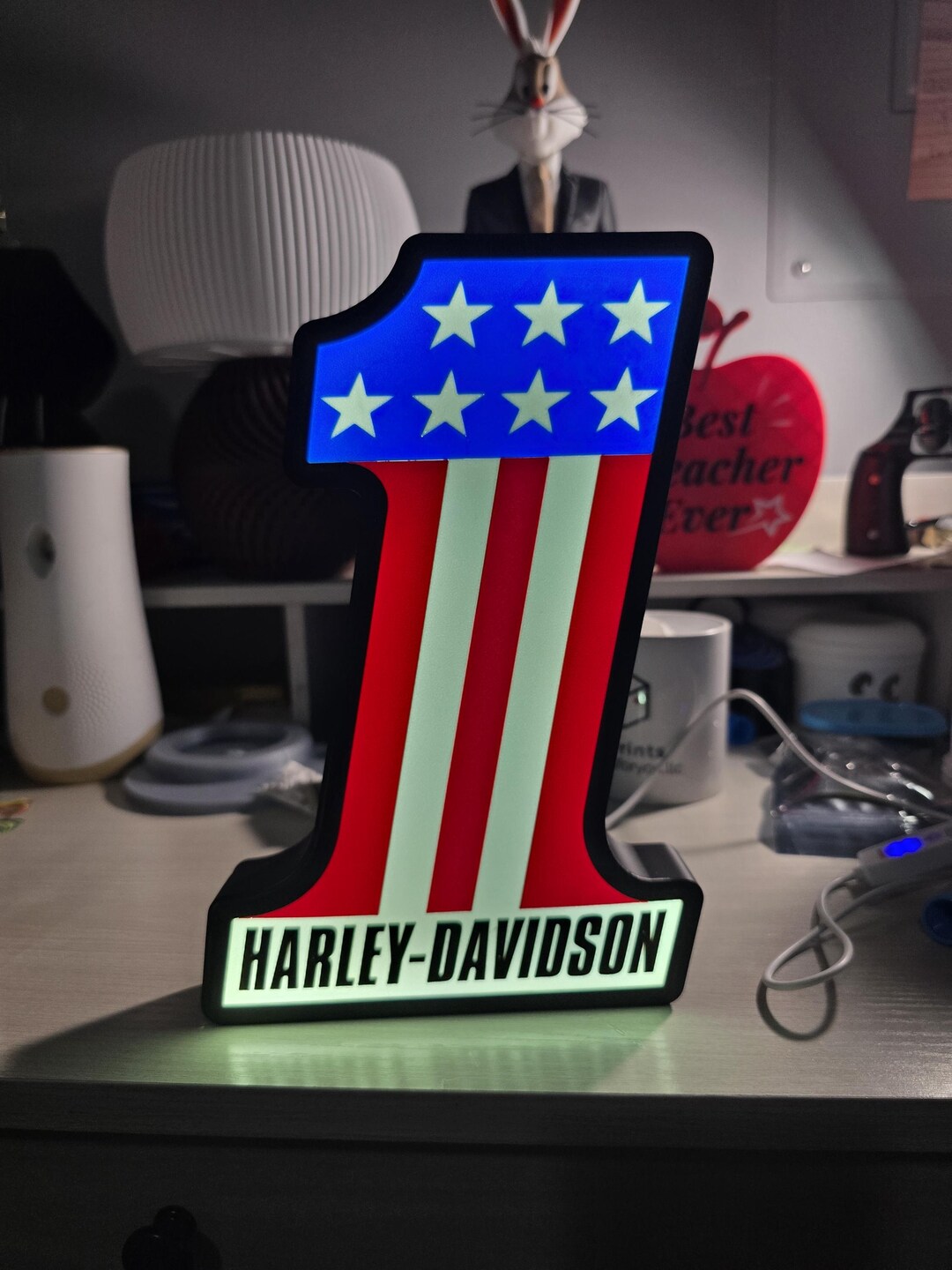 Harley Davidson Light Boxe - Etsy